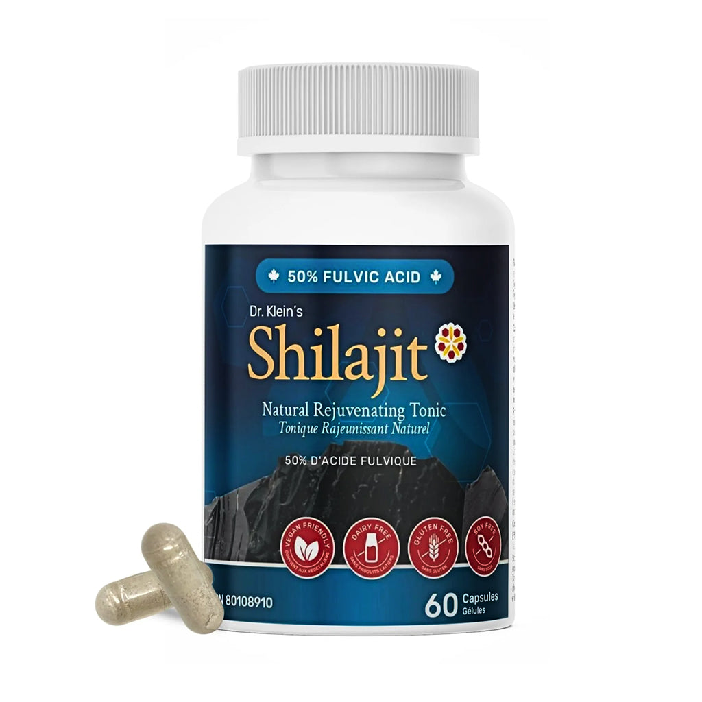 Dr. Klein's - Shilajit (250 mg Capsules) - 50% Fulvic Acid – AvivaHealth.com