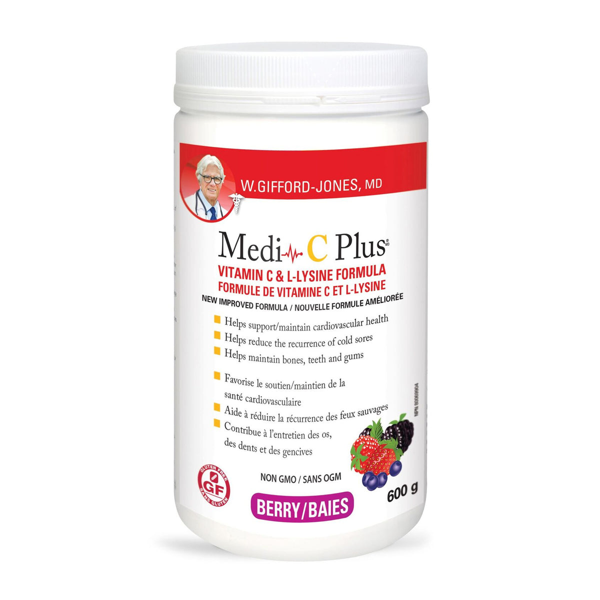 Medi-C Plus - Vitamin C & L-Lysine Formula - W. Gifford-Jones, MD ...