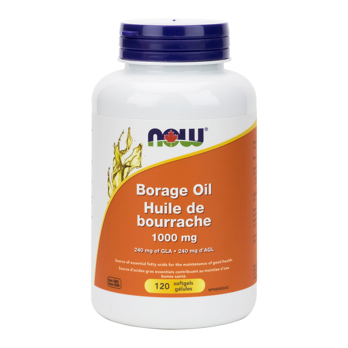 NOW - Borage Oil (1000 mg Softgels) - Concentrated Source of GLA ...