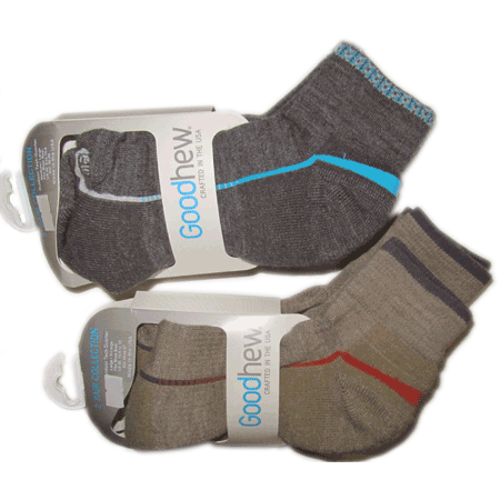 Goodhew Socks - Women's Outdoor Tech Quarter/Crew Socks, M/L (2-Packs ...