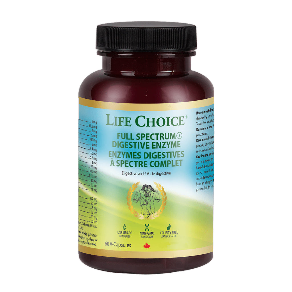 Life Choice - Full Spectrum Digestive Enzyme Capsules – AvivaHealth.com