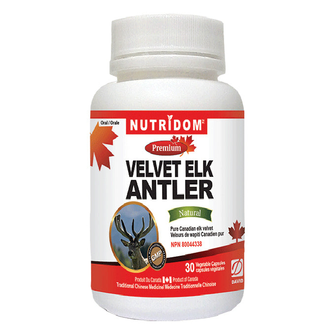 Nutridom - Velvet Elk Antler (500mg Lu Rong Capsules) – AvivaHealth.com